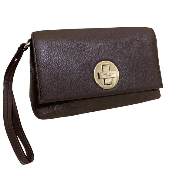 kate spade | Bags | Kate Spade Dark Gray Leather Bexley Capacity Turn ...